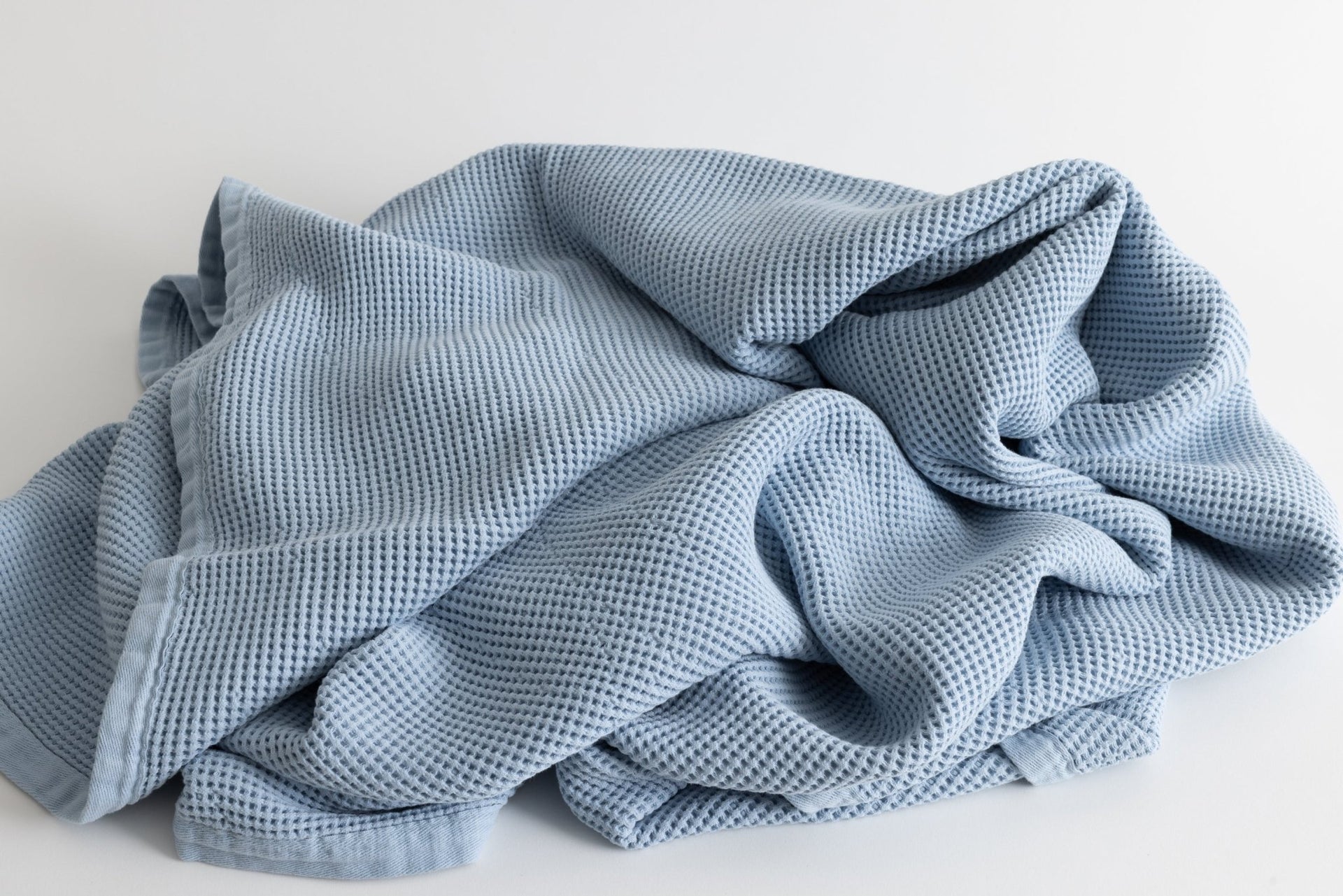 Coco Waffle Throw Baby Blue | Jardan US